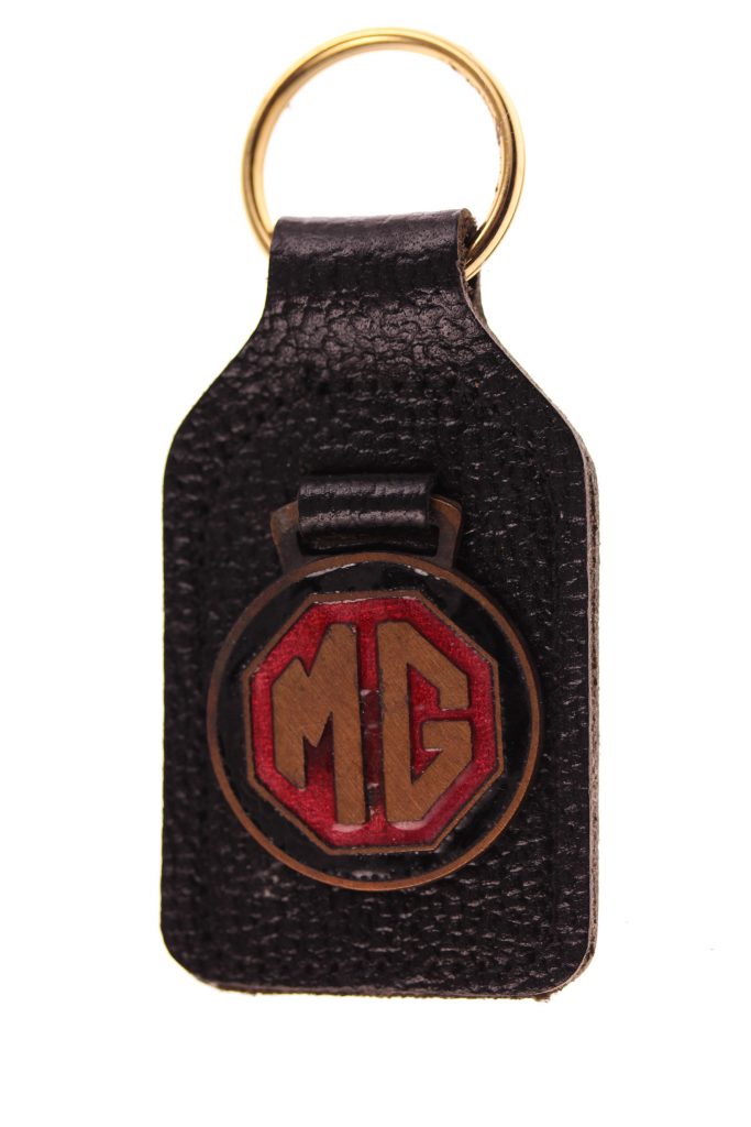 MG key rings – – Handmade Keyrings – Classic Leather Fobs