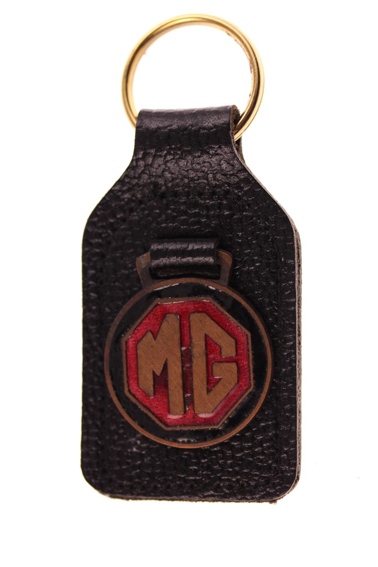 MG key rings – – Handmade Keyrings – Classic Leather Fobs