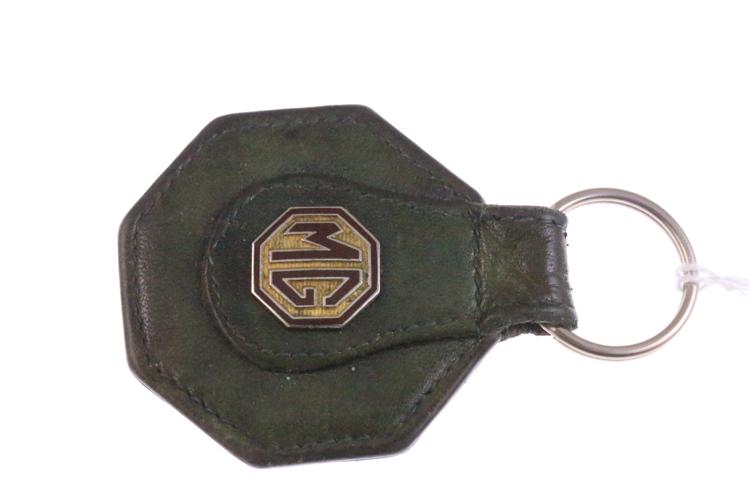 MG - MGF - original vintage 1990s/2000 octagonal keyring in green ...