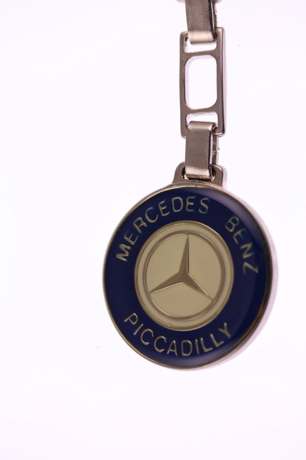 Mercedes Benz – original early 1990s London keychain – Classic Leather Fobs
