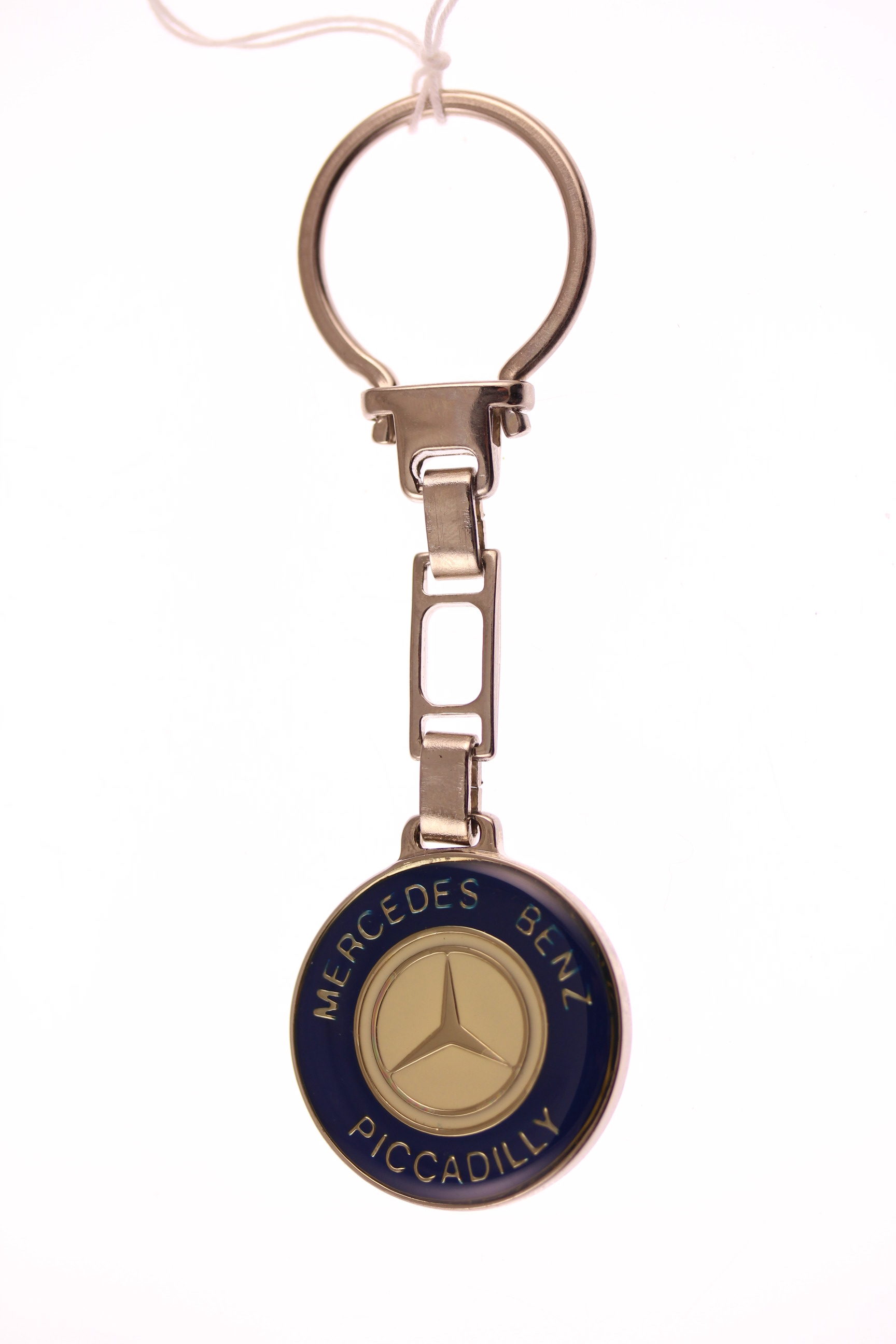 Mercedes Benz – original early 1990s London keychain – Classic Leather Fobs