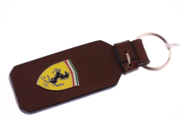 Ferrari – original 2000s genuine official Ferrari keyring in dark tan ...