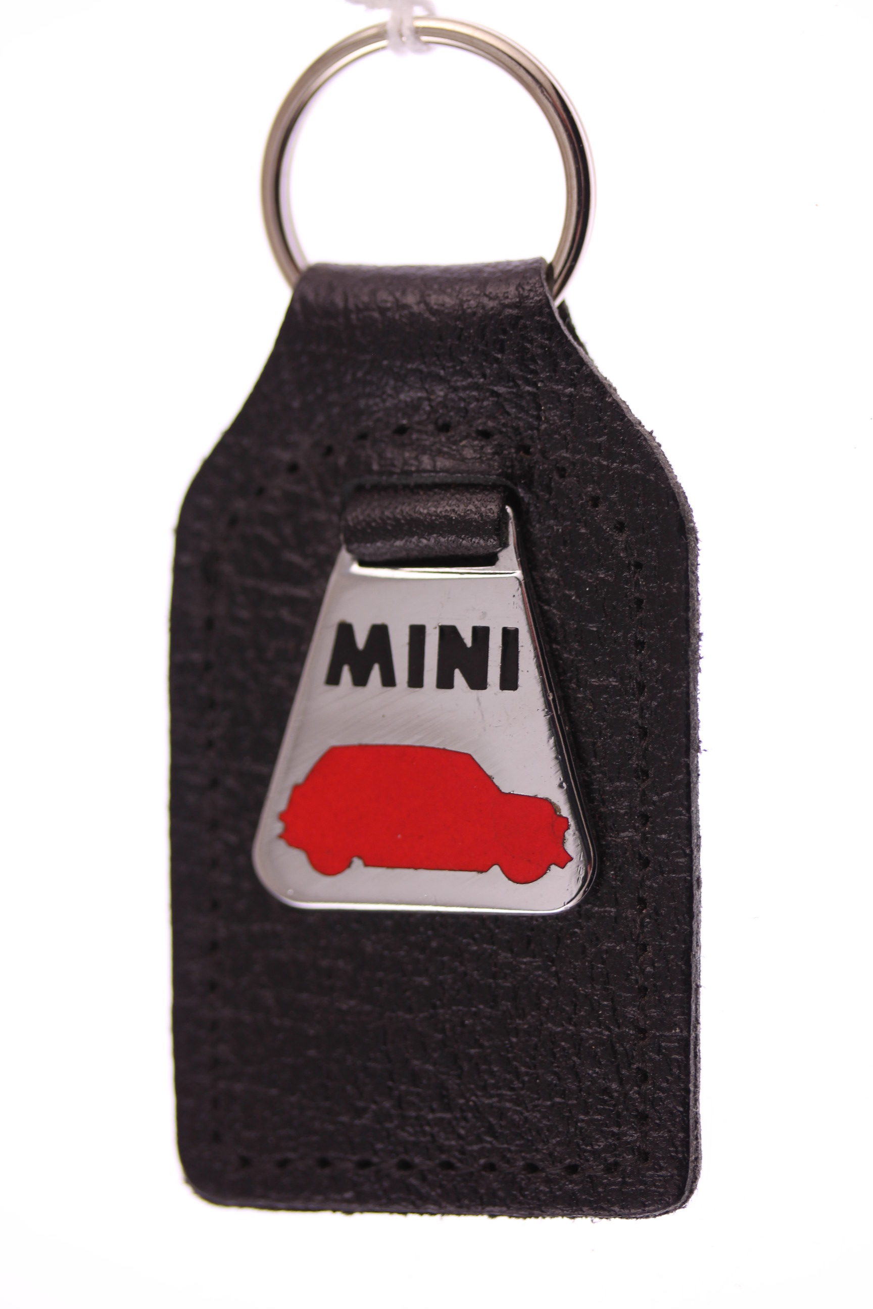 Mini - original new old stock 1990s? keyring with red vitreous enamel ...