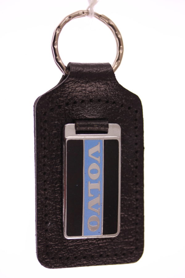 Volvo - original vintage new old stock 1980s keyring - Classic Leather Fobs
