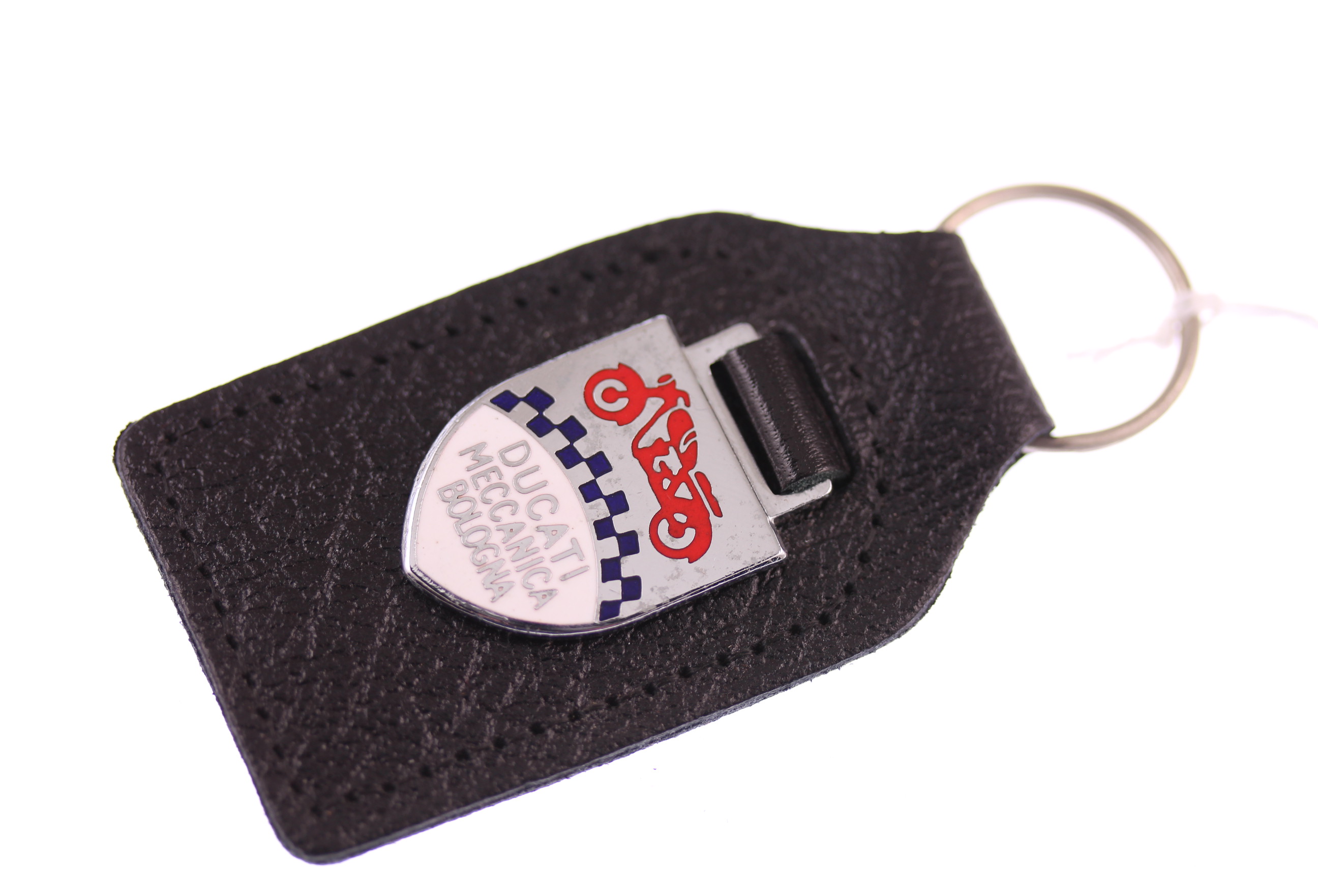 Ducati – original 1990s keyring – Classic Leather Fobs