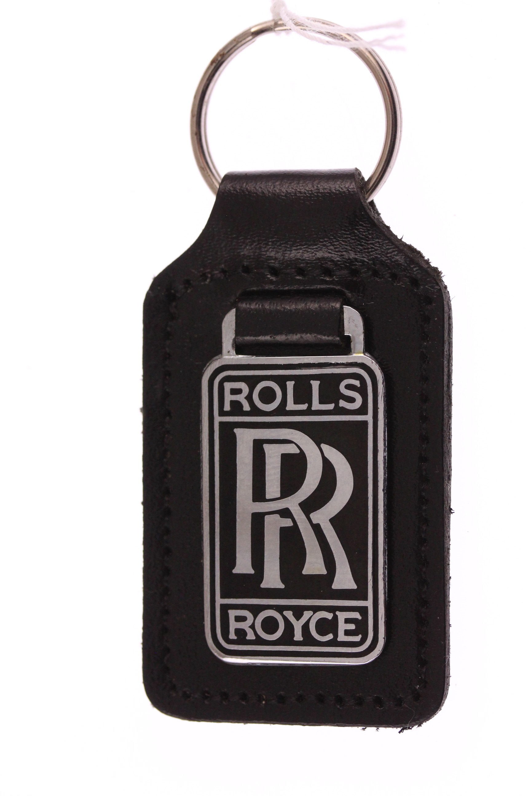 Rolls Royce - original vintage 1980s/1990s keyring - Classic Leather Fobs
