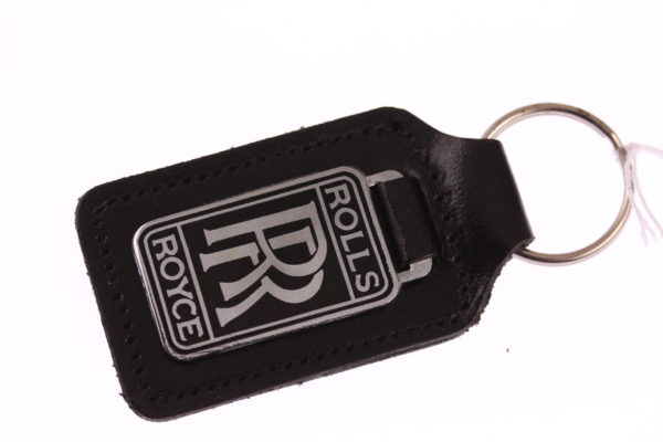 Rolls Royce – original vintage 1980s/1990s keyring – Classic Leather Fobs