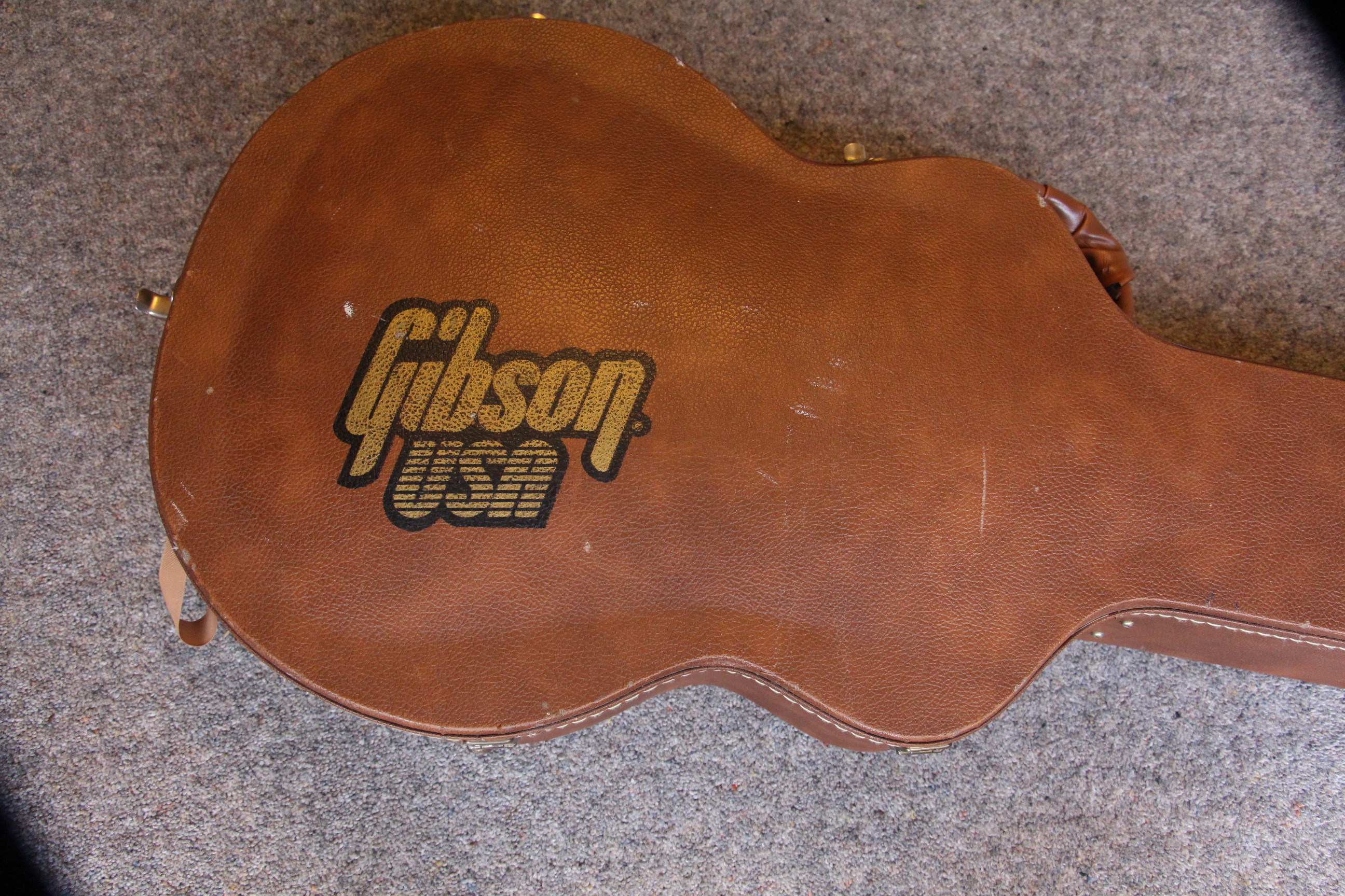 1991 Gibson J185 re-issue in Koa - Classic Leather Fobs