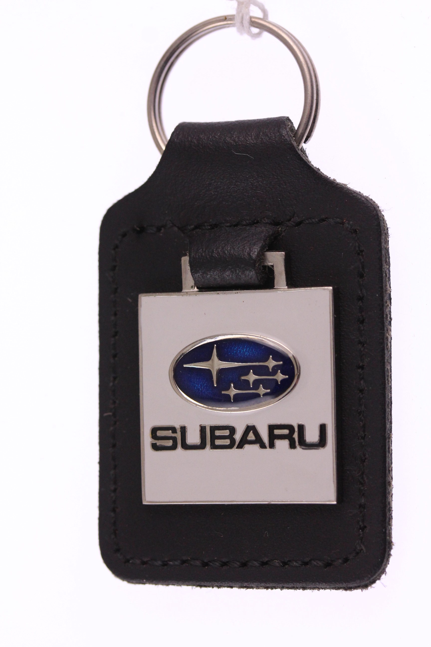 Subaru - 2000s keyring with acrylic enamel badge - Classic Leather Fobs