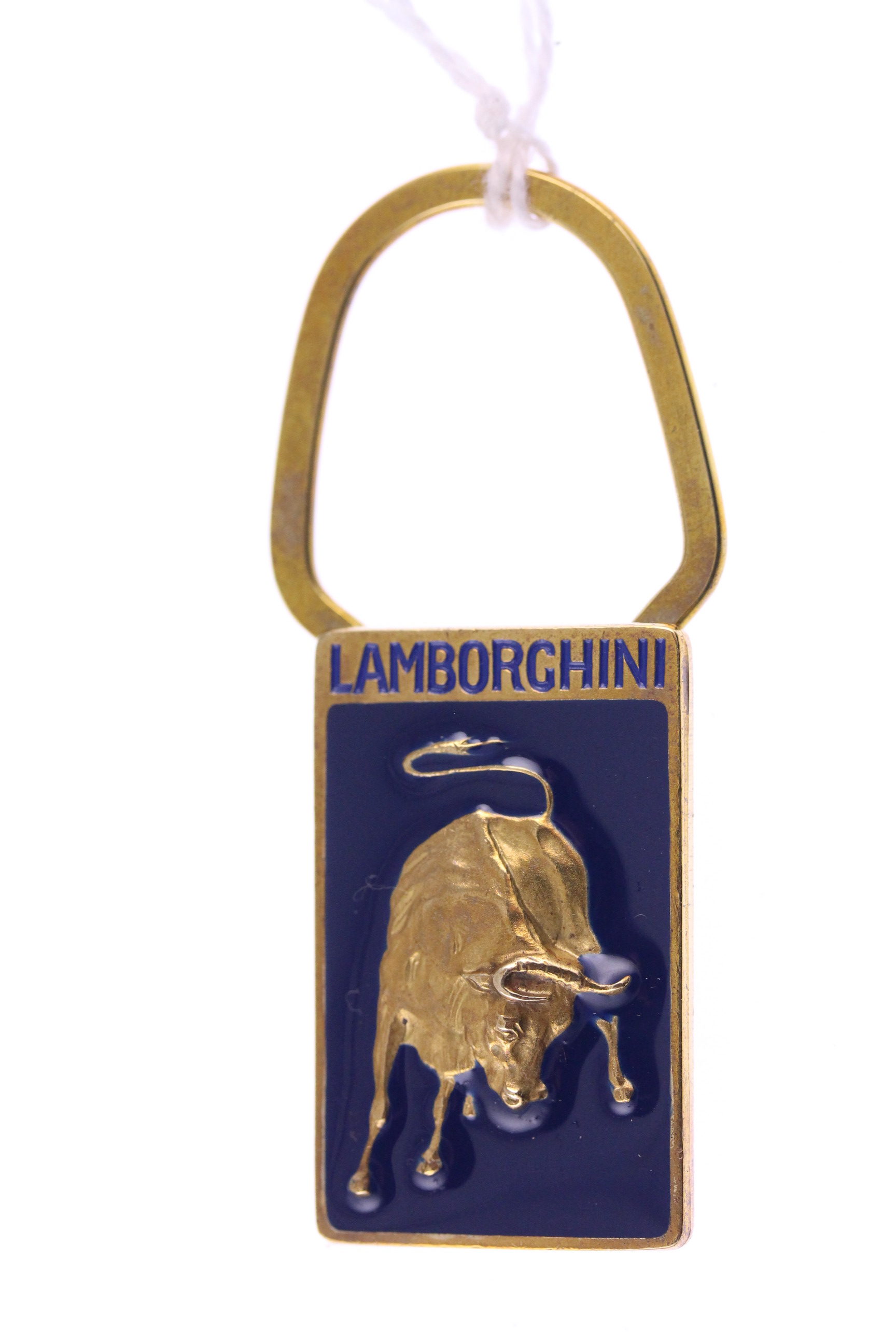 Lamborghini - original gilt keyring with sprung clasp - Classic Leather ...