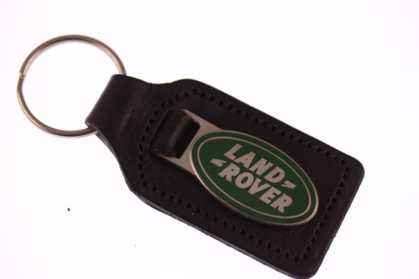 Land Rover – original new old stock 1990s keyring with genuine leather ...