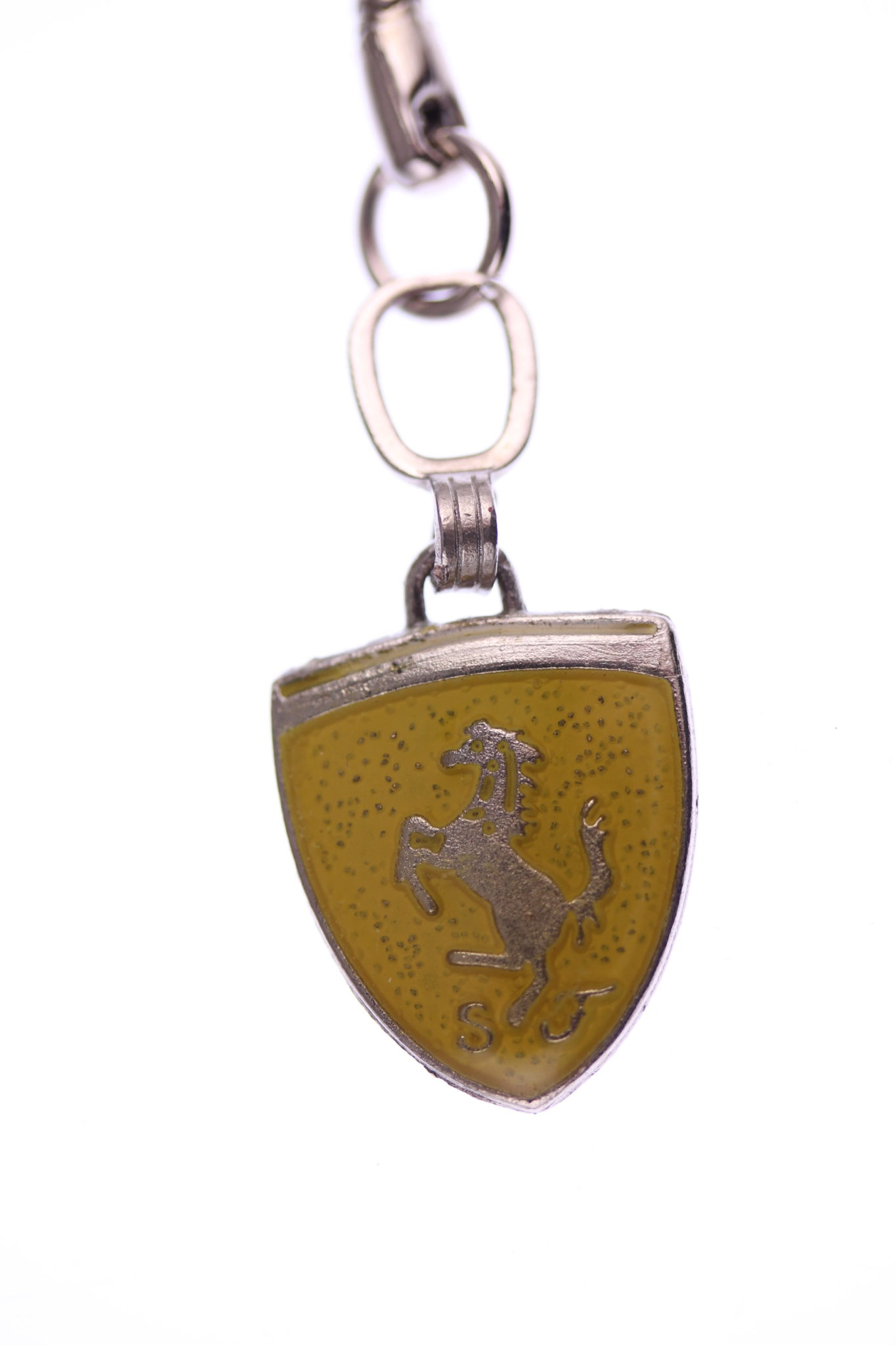 Ferrari – vitreous enamel keychain – Classic Leather Fobs