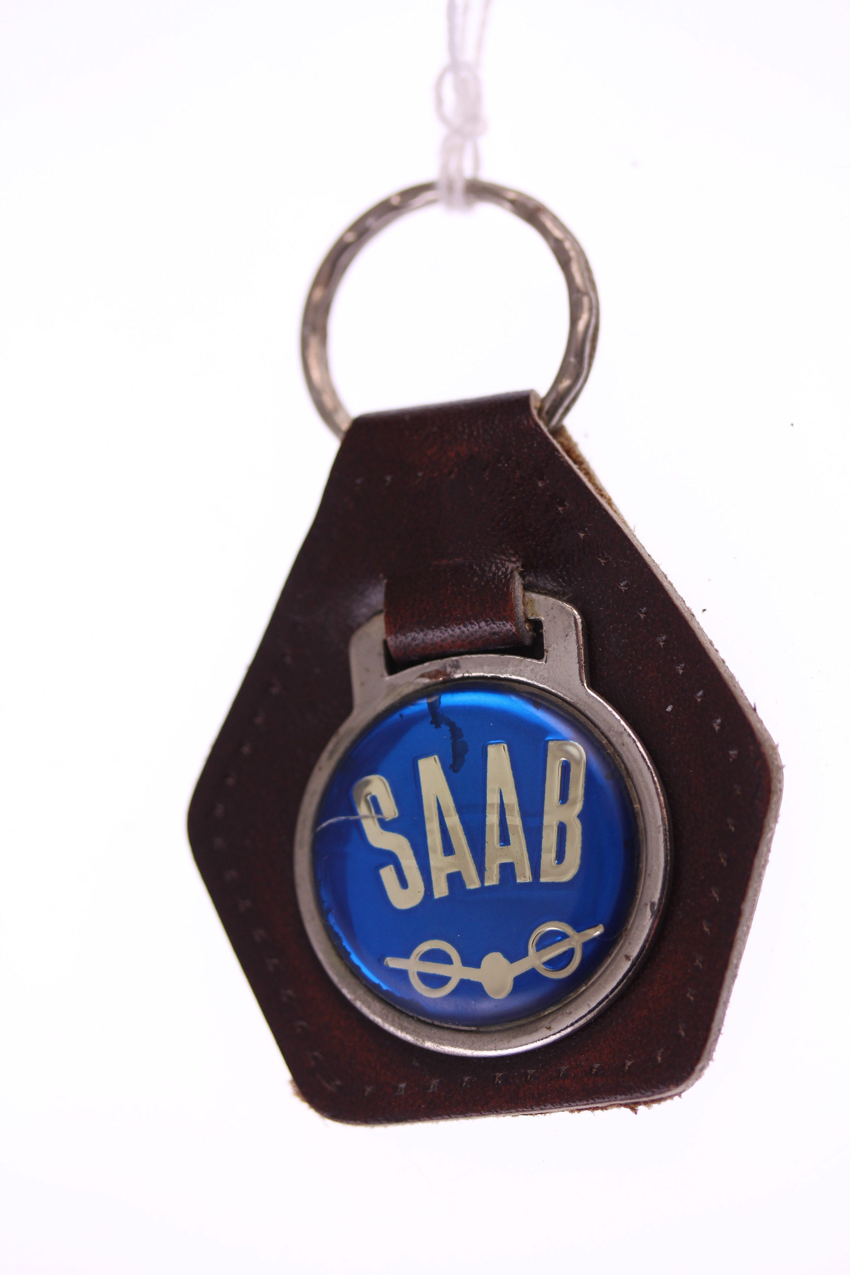 Saab – original 1970s Renamel keyring with airplane badge – Classic ...