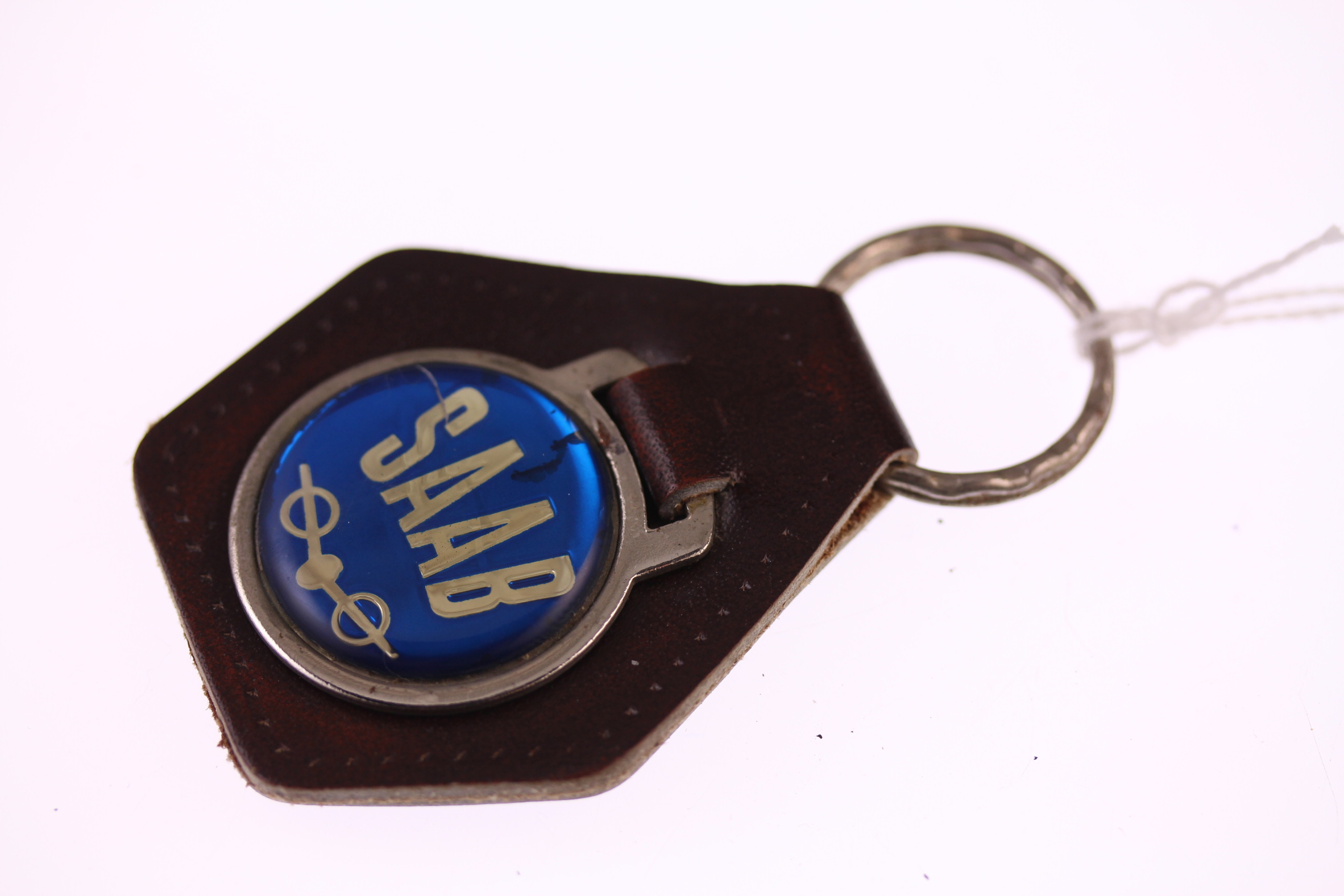 Saab – original 1970s Renamel keyring with airplane badge – Classic ...
