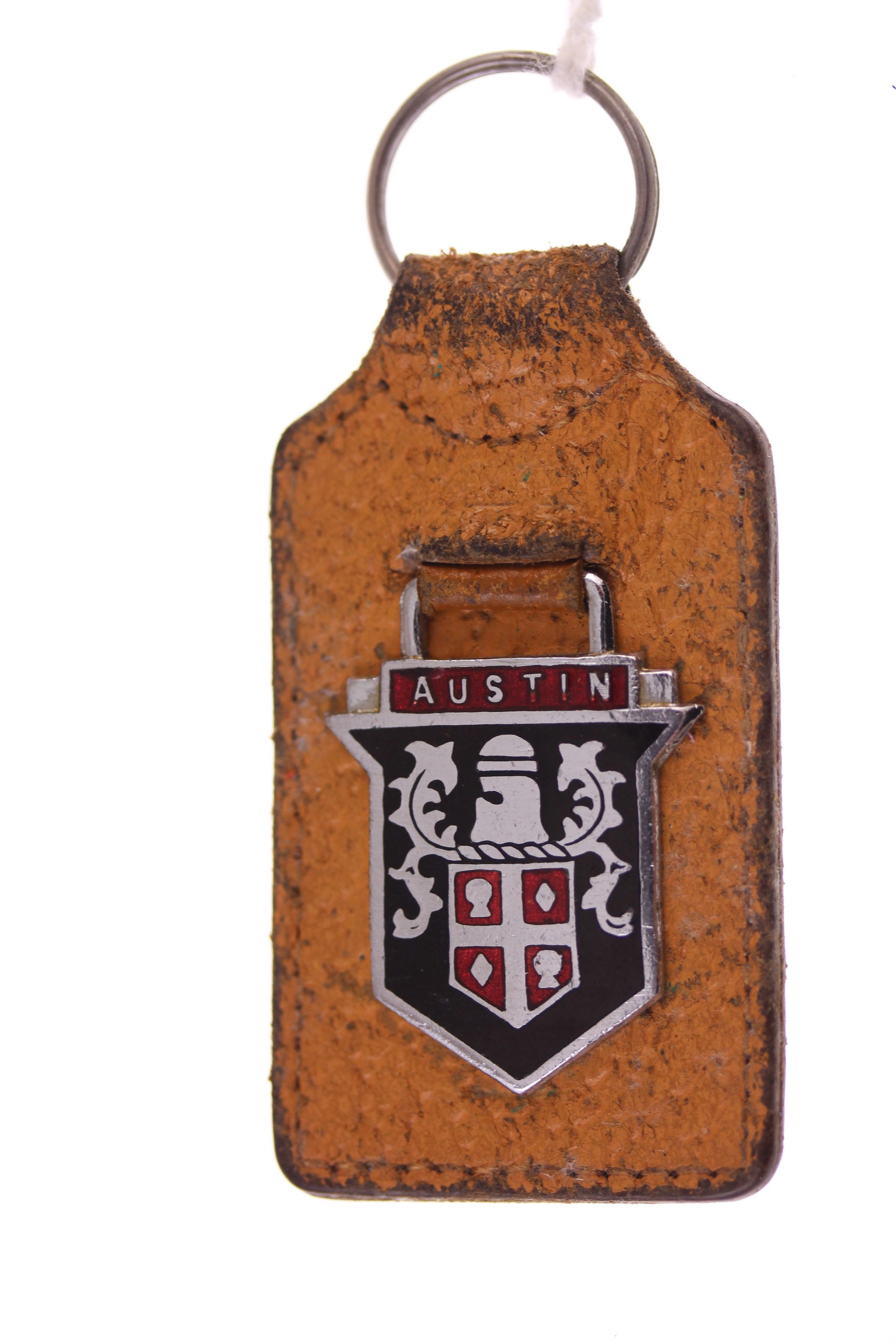 Austin – original vintage 1960s Grange Products keyring with worn ...