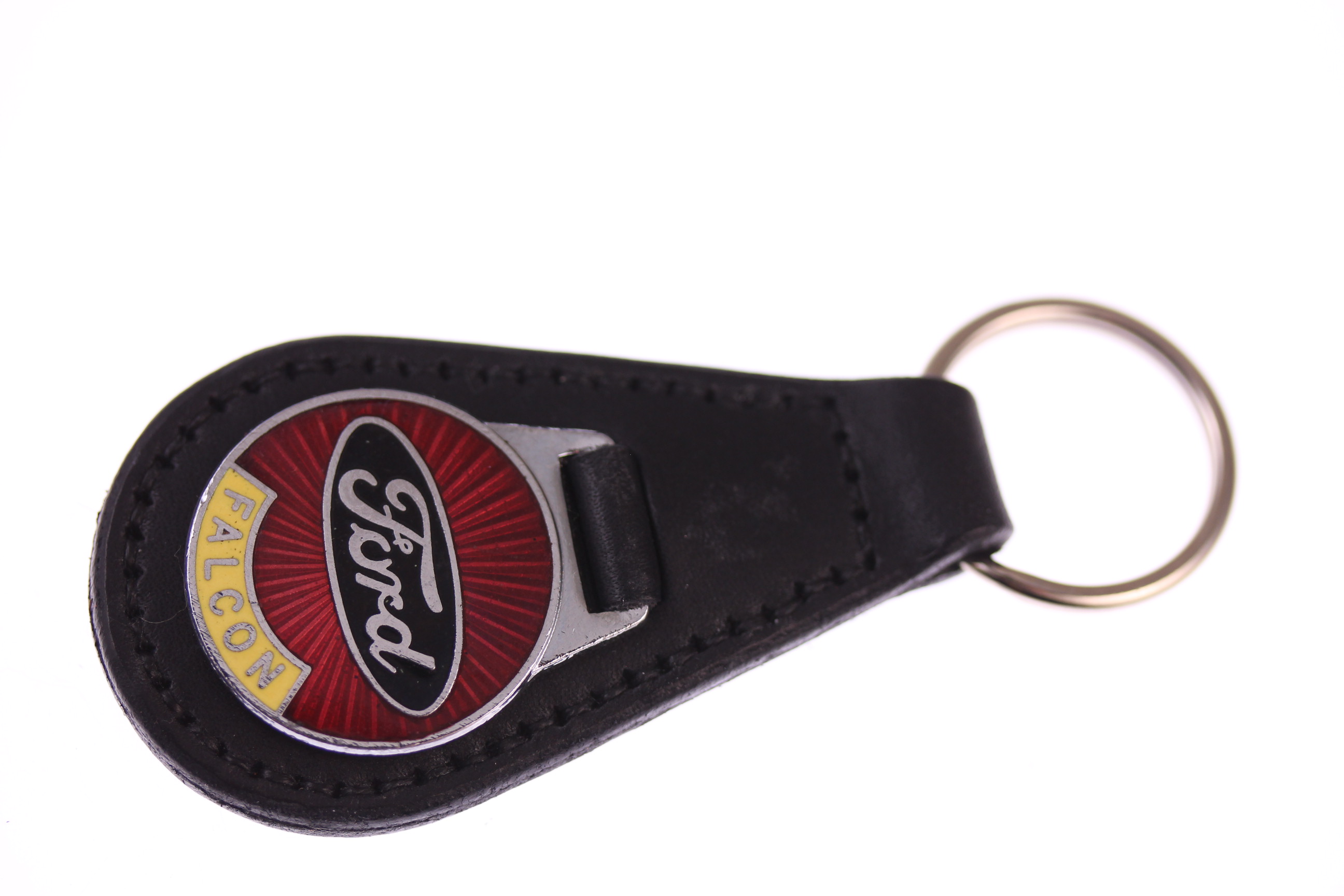 Ford Falcon - original late 1960s vitreous enamel badge remounted onto ...