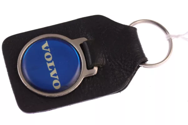 Volvo – original vintage 1970s/ 1980s dealership keyring with acrylic ...