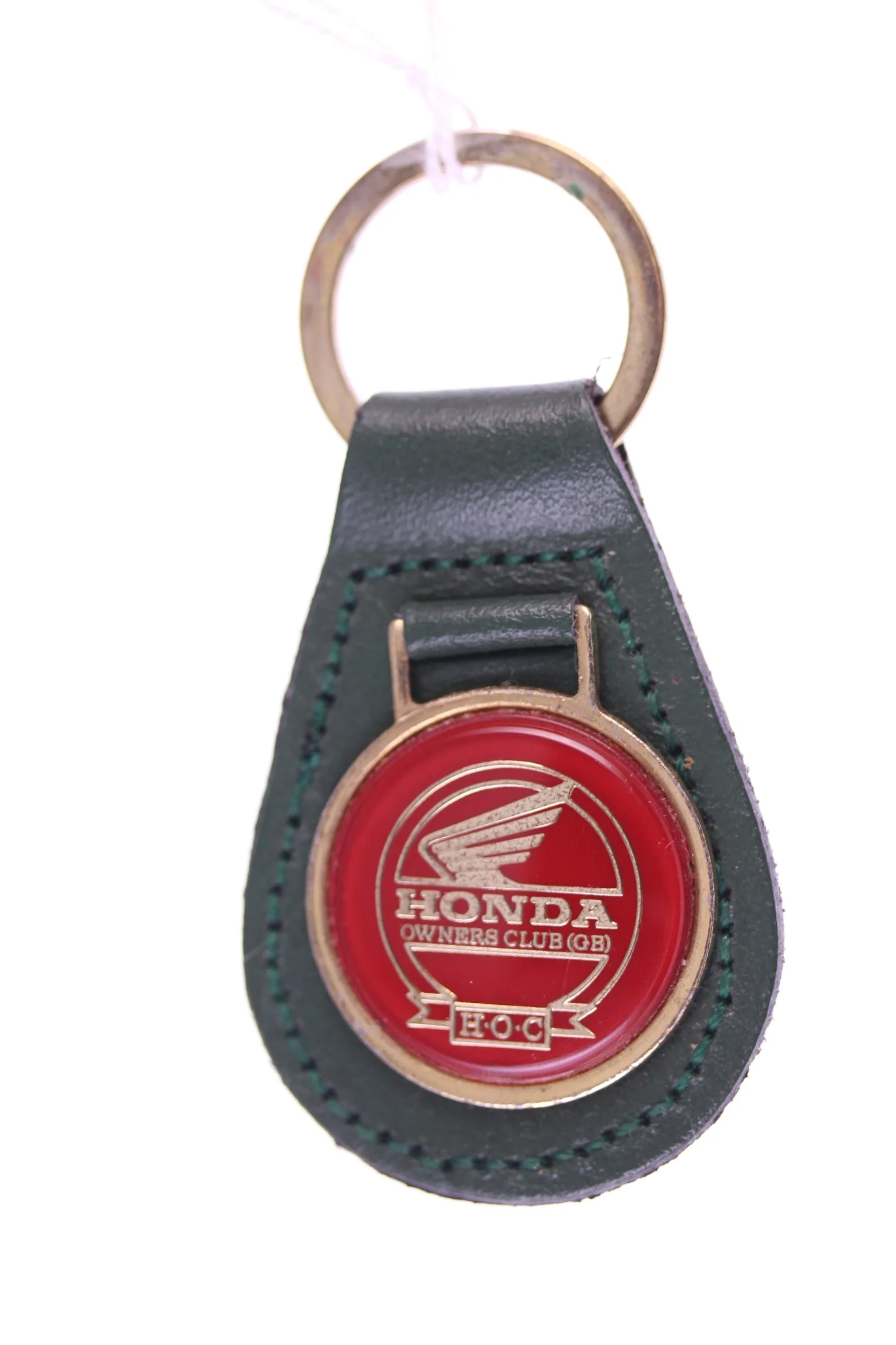 Honda Owner's Club GB - original 1990s? keyring - Classic Leather Fobs