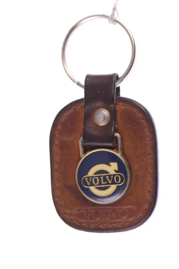 Volvo - original vintage 1980s? leather keyring - Classic Leather Fobs