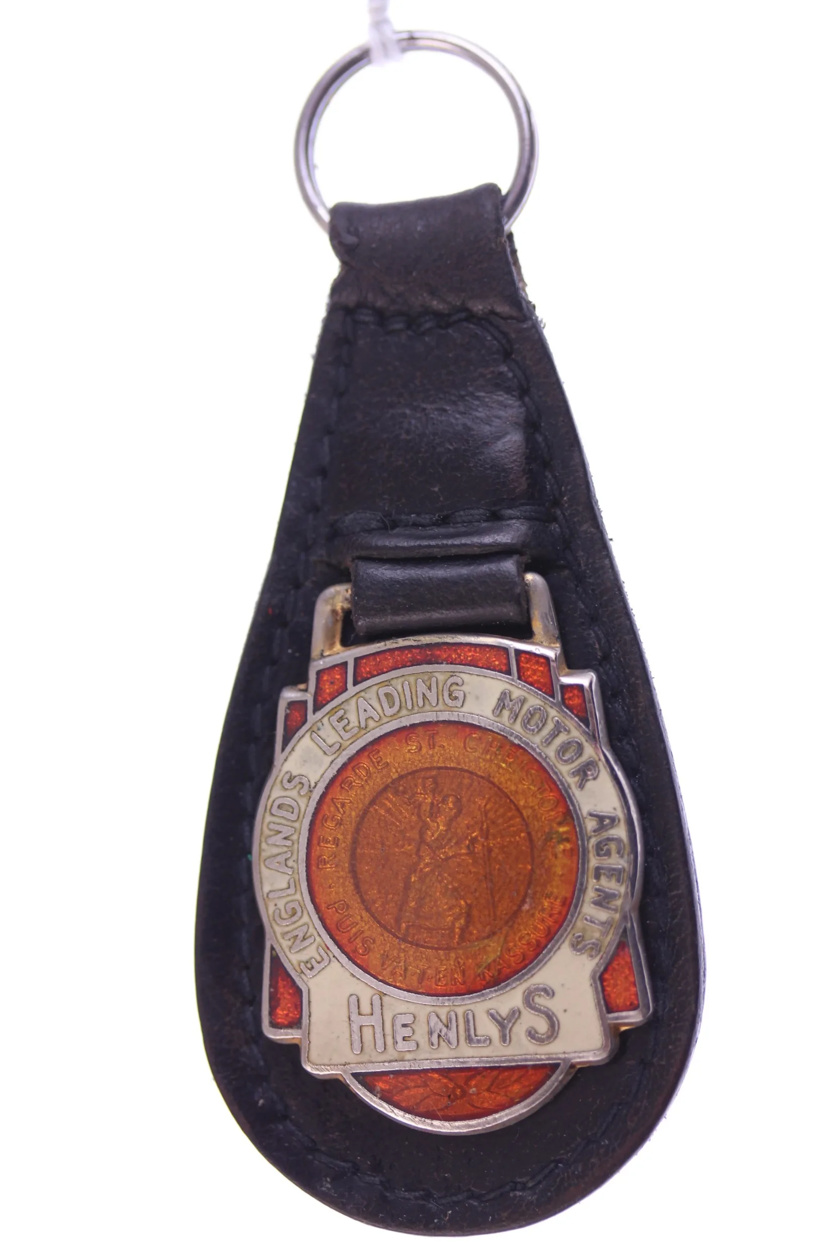 Original vintage early to mid 1960s Henlys Jaguar dealership keyring ...