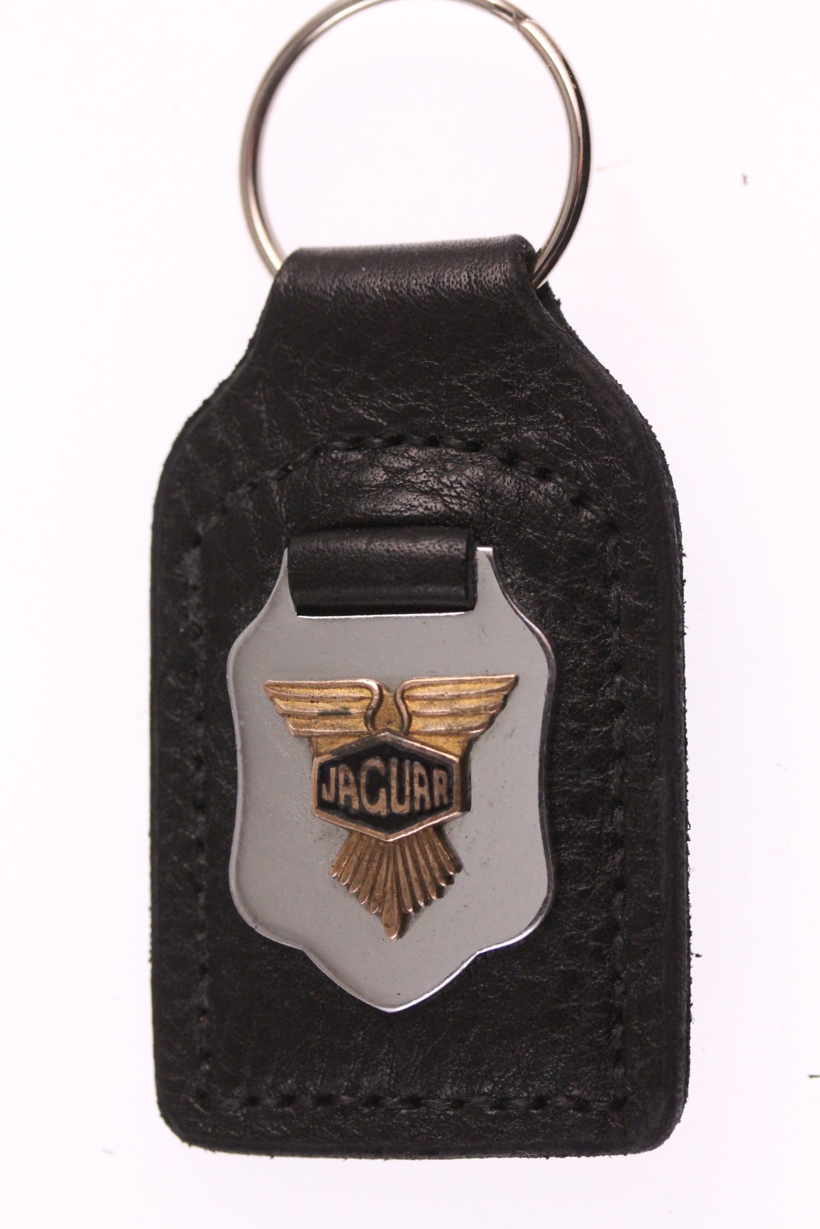Jaguar - original late 1950s standing wings keyfob badge remounted onto ...