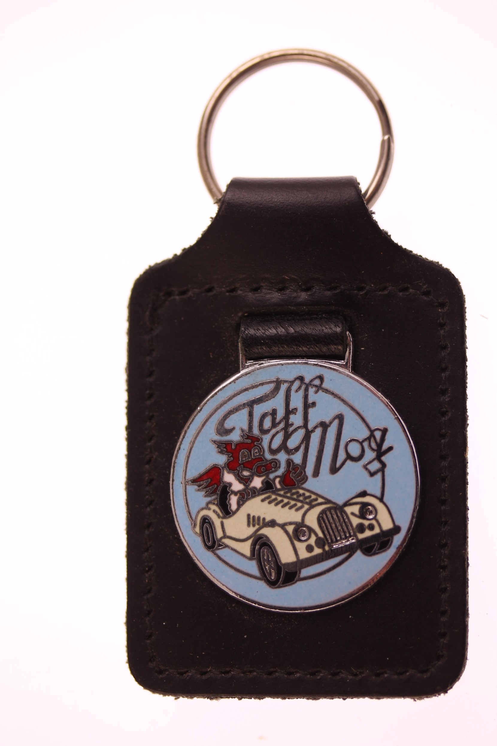 Morgan - new old stock TaffMog keyring with vitreous enamel badge ...