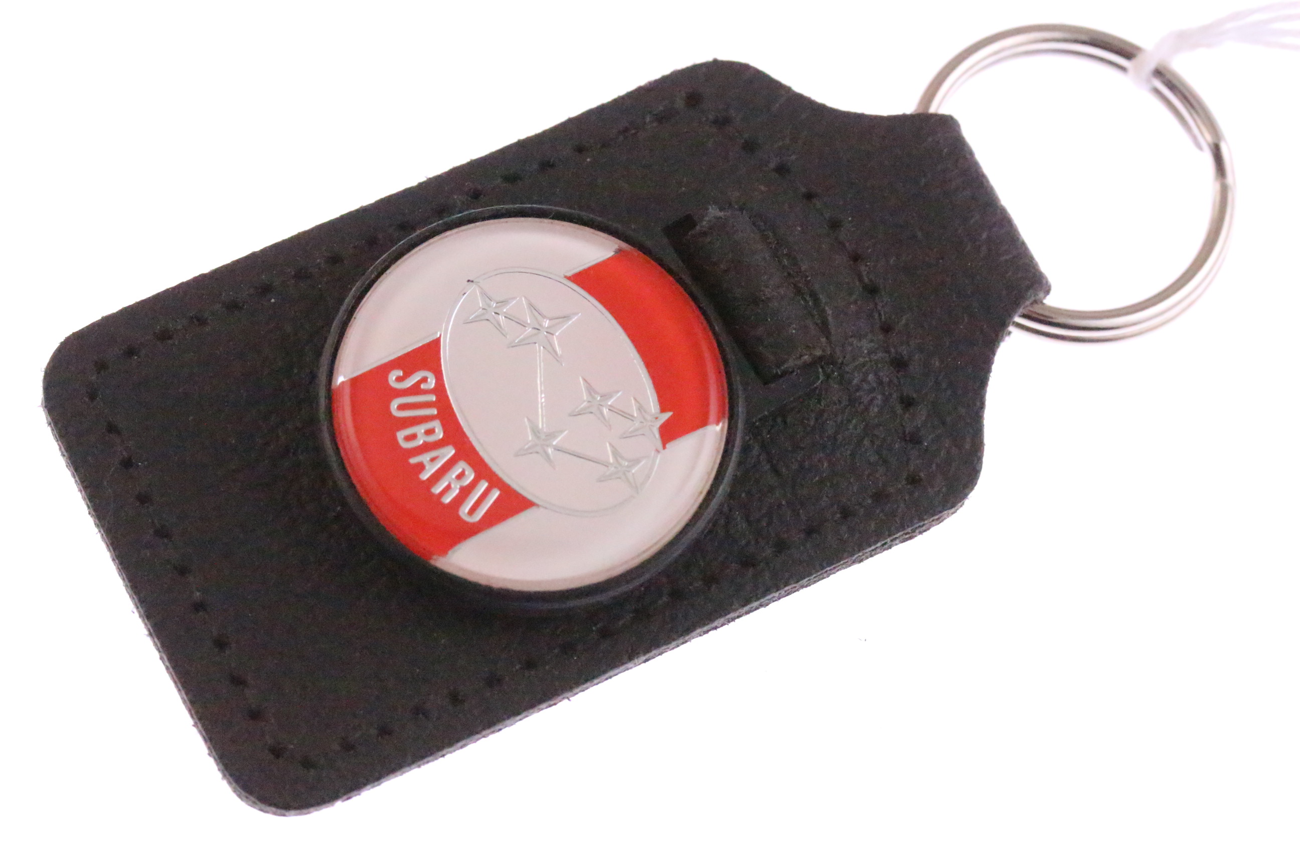 Subaru - original 1980s? keyring with acrylic dome badge in plastic ...