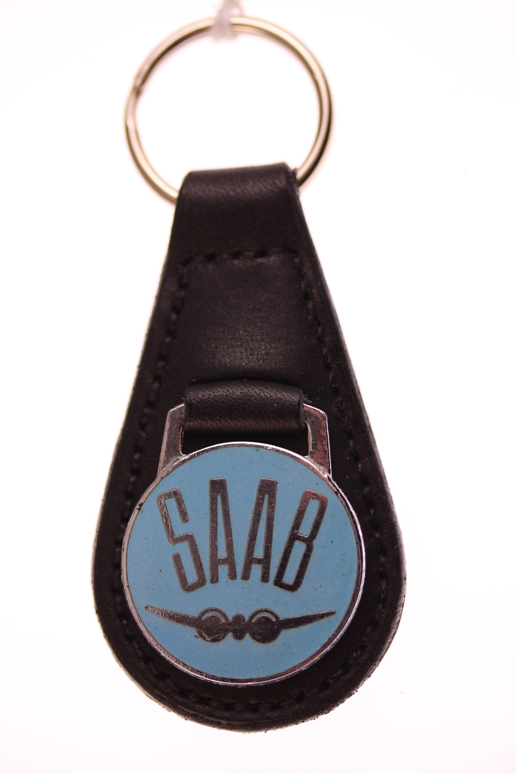 Saab - original late 1960s/ 1970s 'airplane' badge in powder blue ...