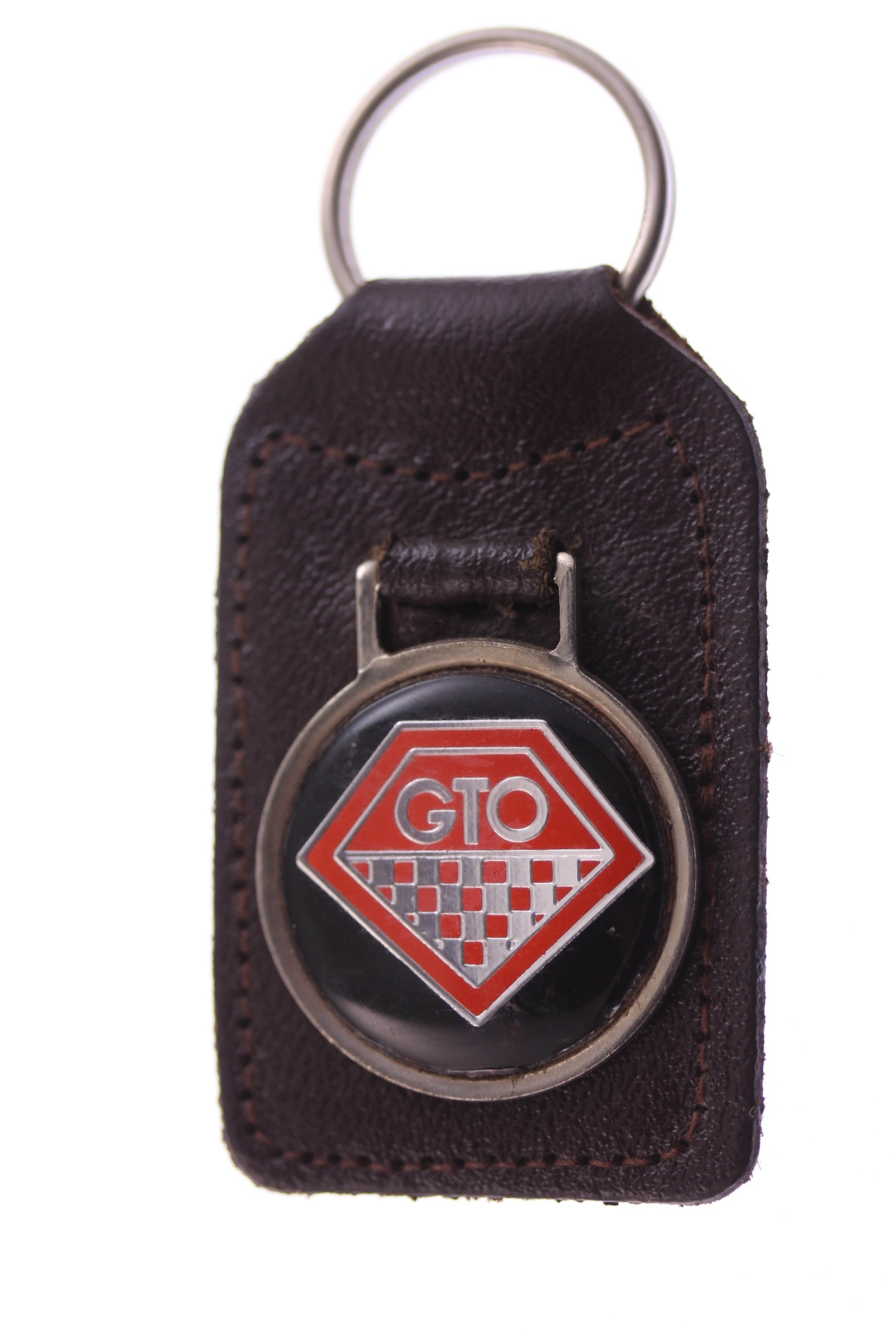 Pontiac GTO - original new old stock 1990s Renamel keyring with acrylic ...