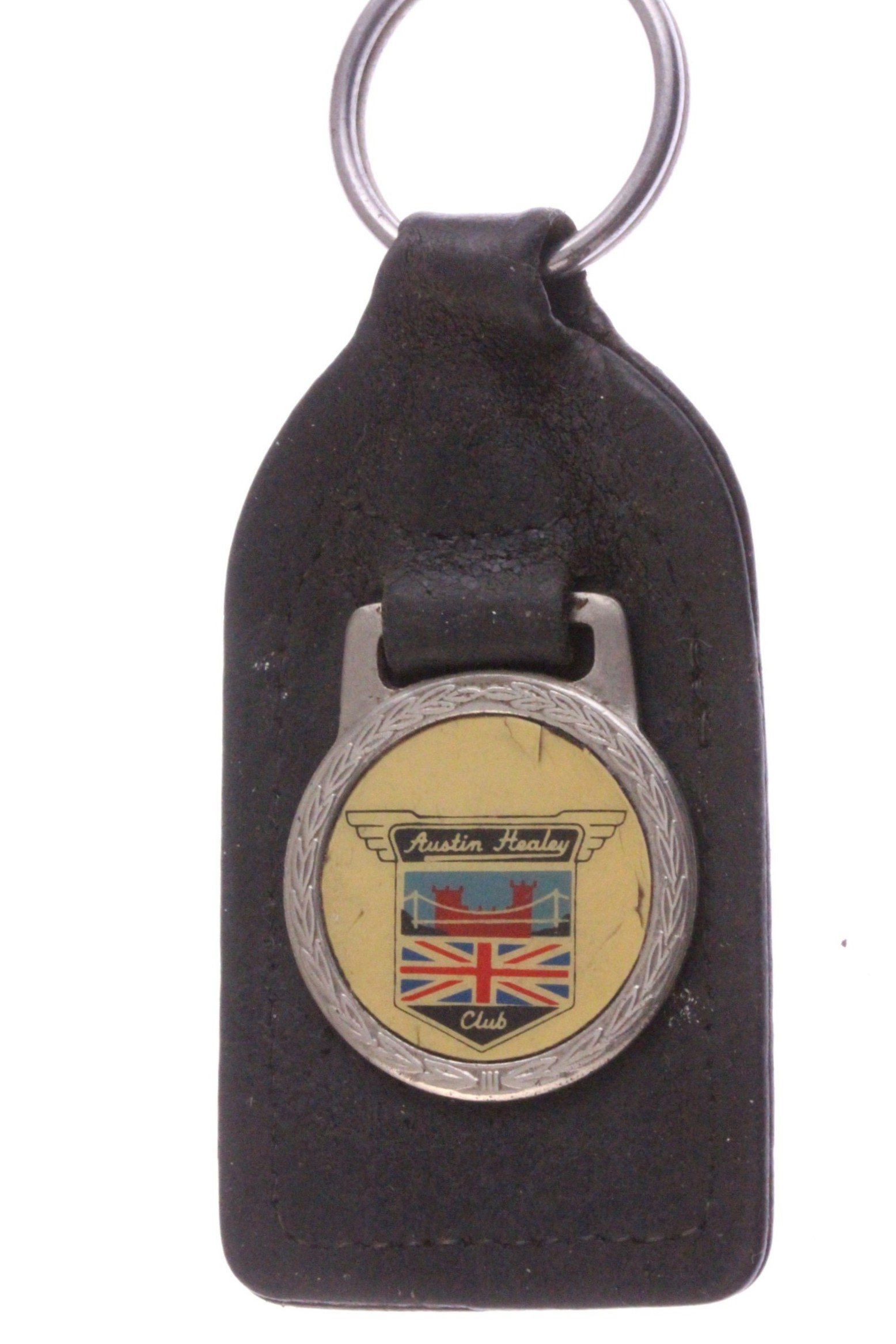 Austin Healey Club - original vintage 1960s keyring in well worn ...